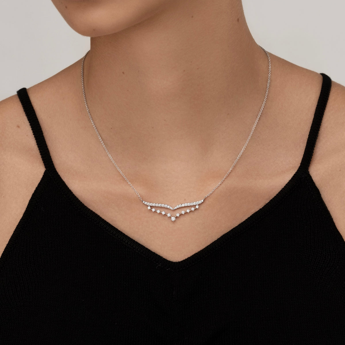 Sway Floating Diamond Necklace | Lawosn UK – Lawson UK